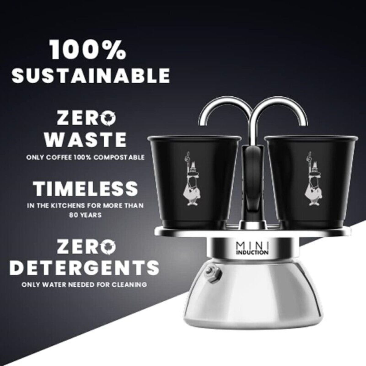 Bialetti Mini Induction - 2 Cup – The Coffee Company